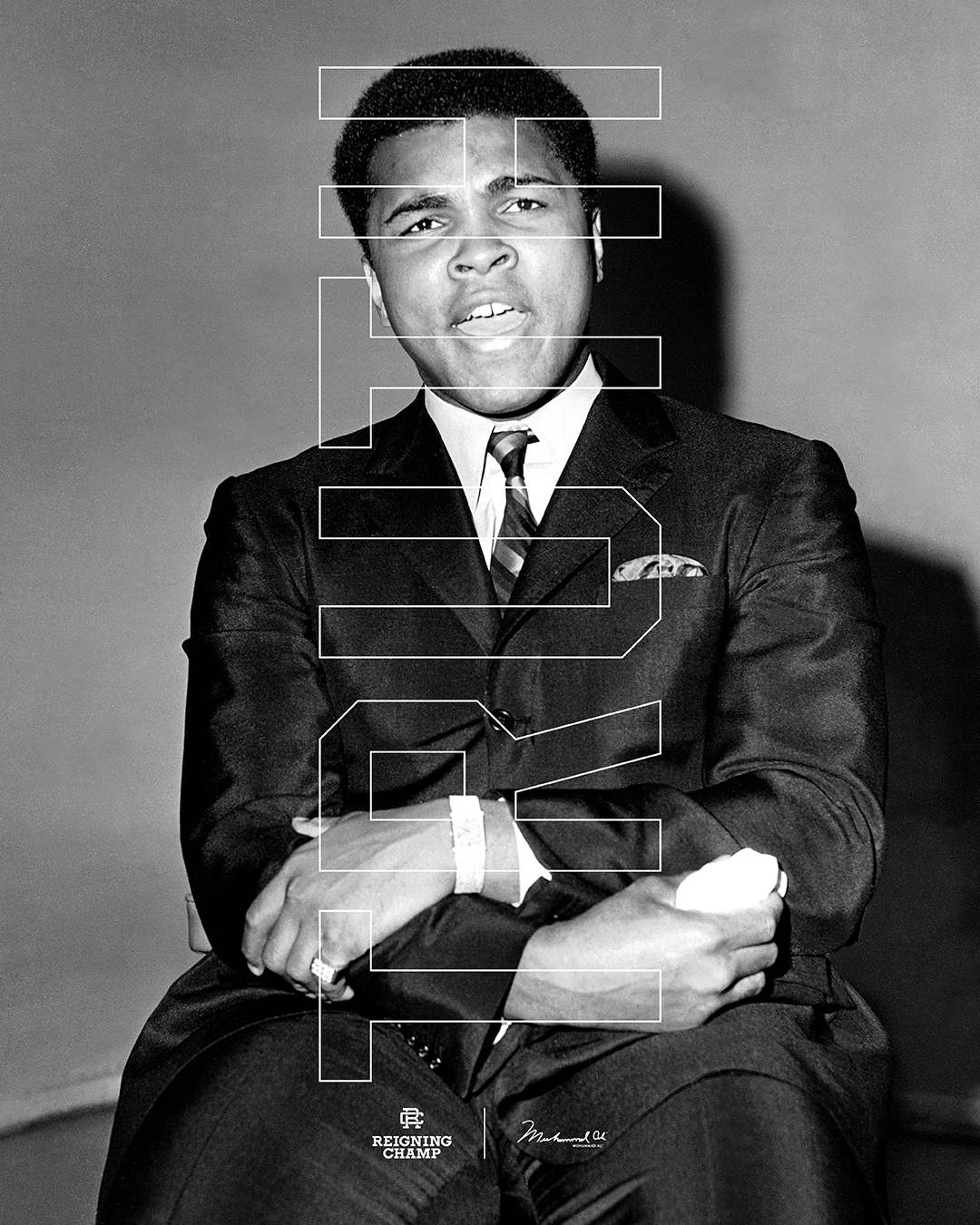 REIGNING CHAMP × Muhammad Ali Capsule Collection | Them magazine